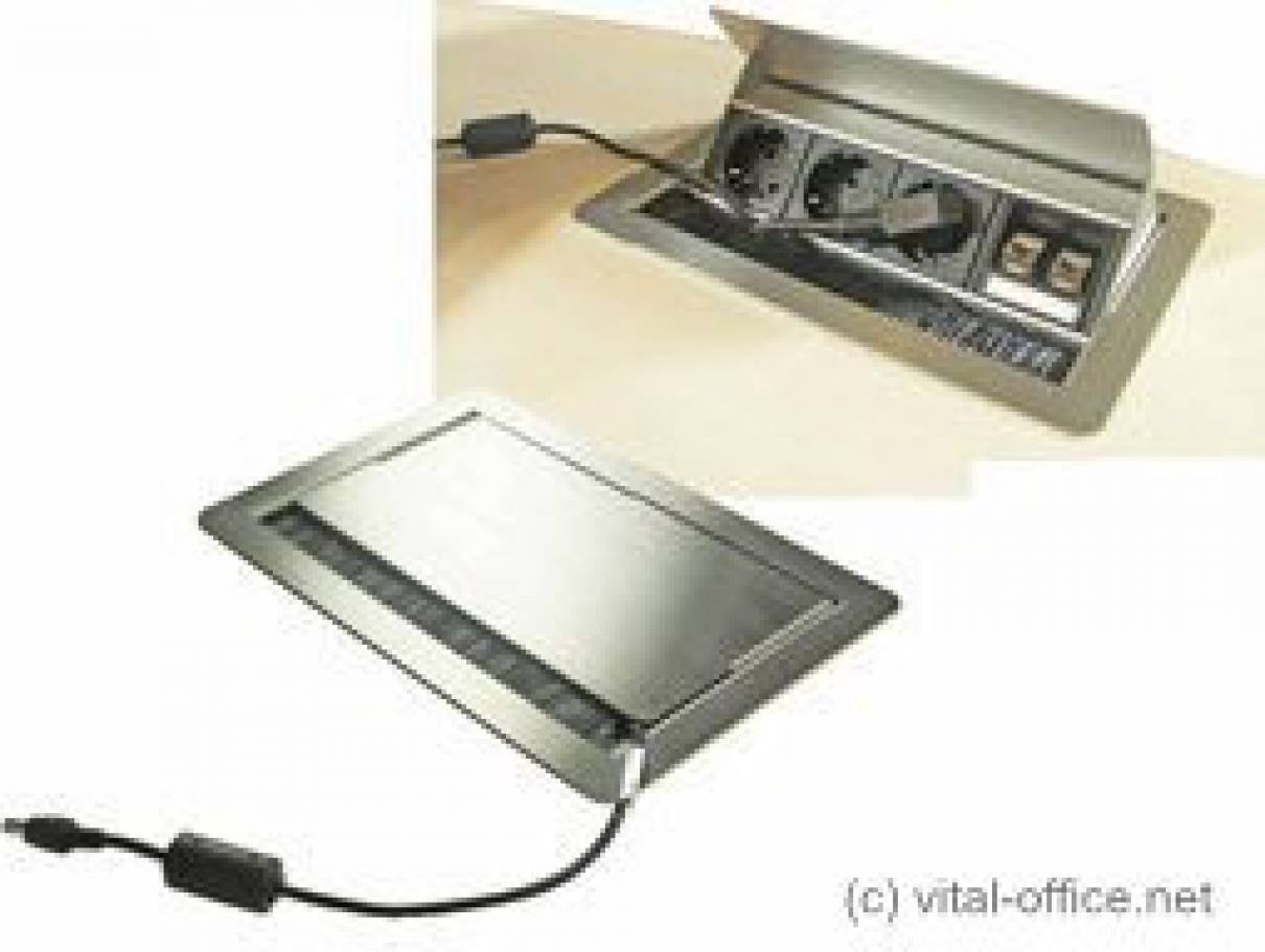 Flip-up und rotate Power-Units - Vital-Office