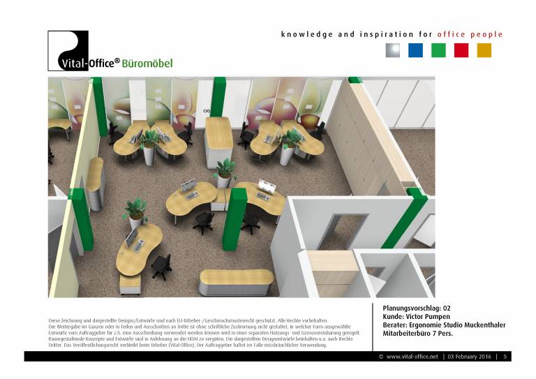 Planung für Ergonomiestudio Muckenthaler - Kunde: Victor Pumpen - Vital ...