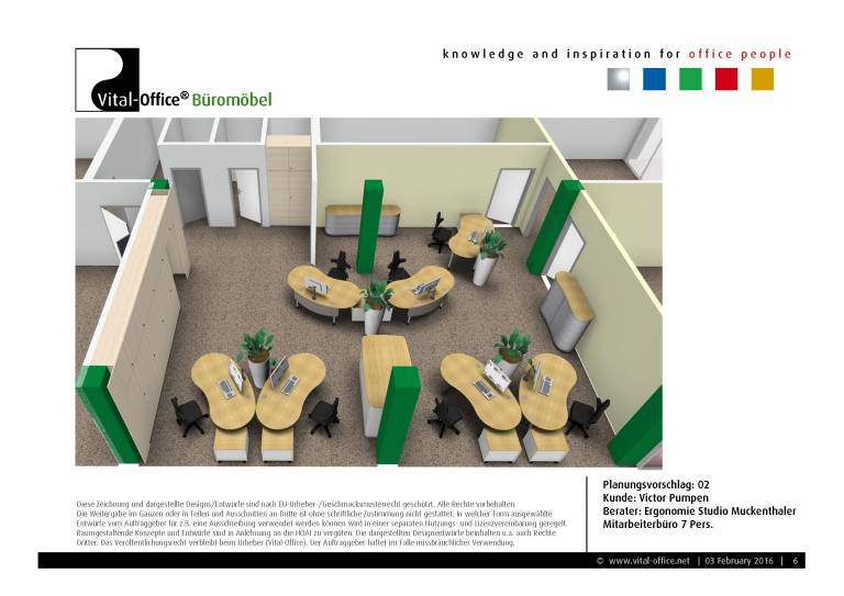 Planung für Ergonomiestudio Muckenthaler - Kunde: Victor Pumpen - Vital ...
